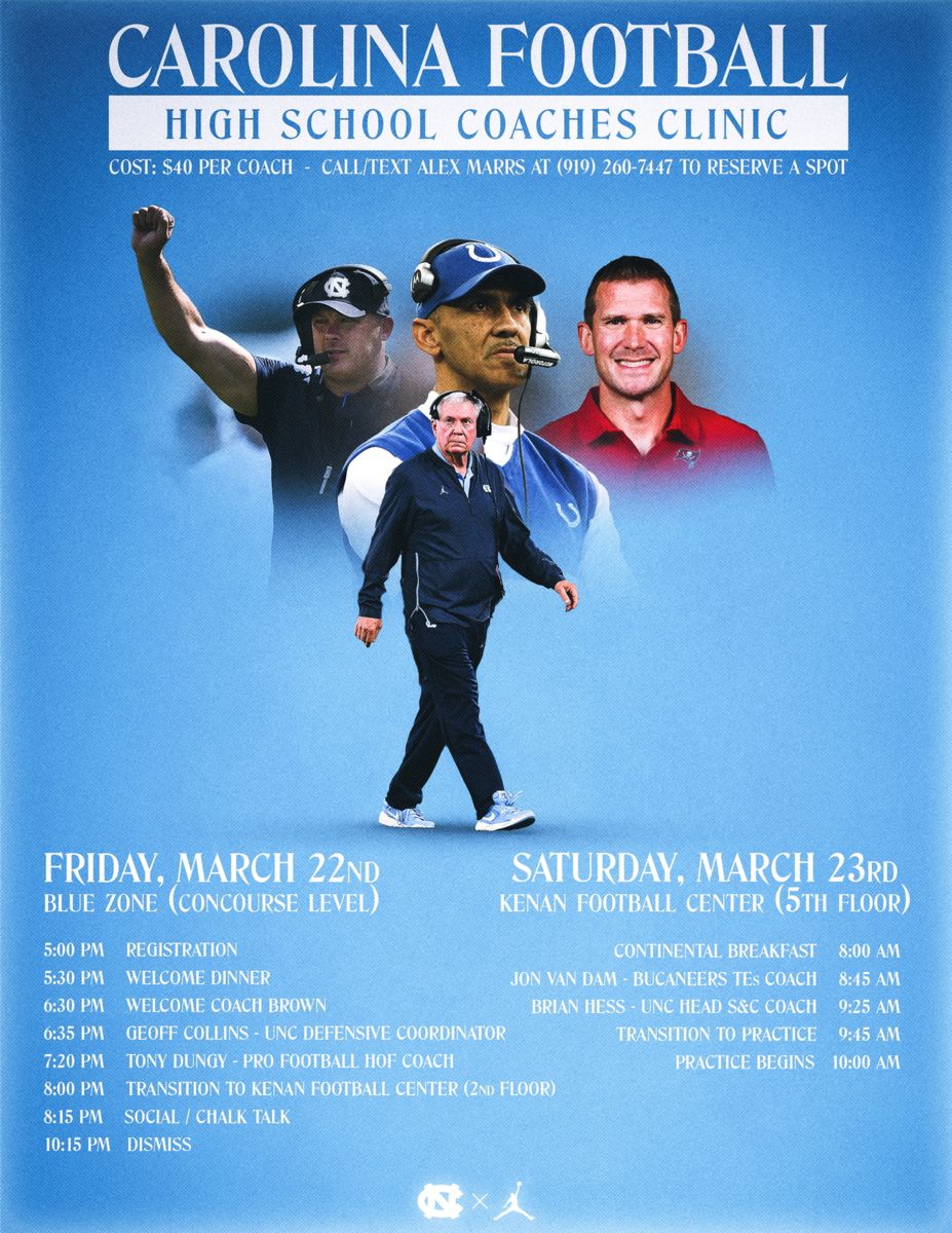 UNC Football Coaches Clinic | at University of North Carolina | Chapel ...